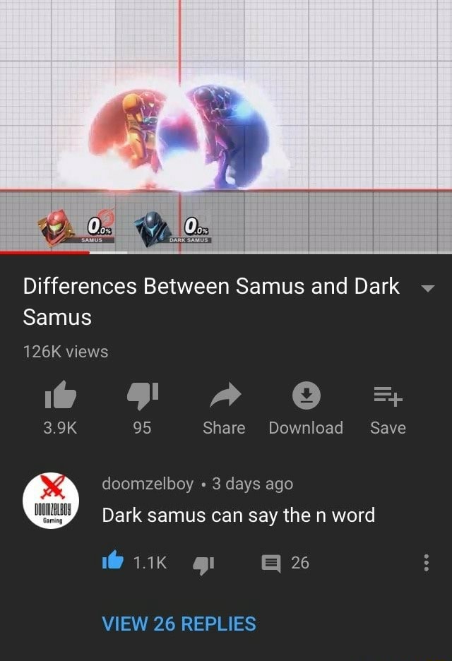 Differences Between Samus and Dark v O ..... - iFunny