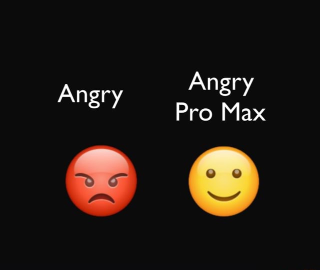 Angry Pro Max Angry - iFunny
