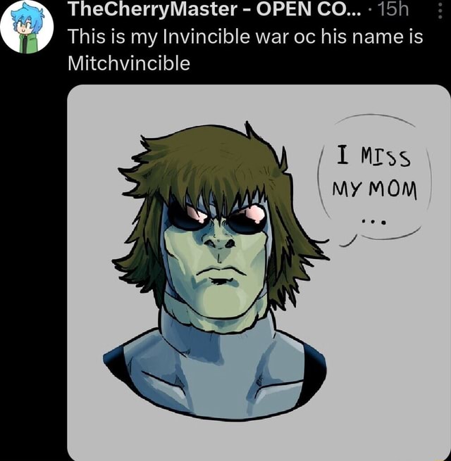 TheCherryMaster OPEN CO... This is my Invincible war oc his name is ...