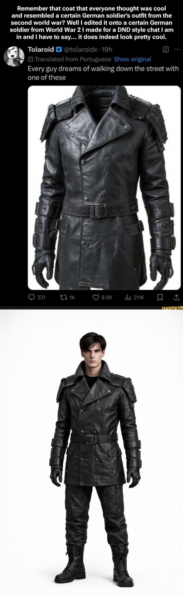 Remember that coat that everyone thought was cool and resembled a ...