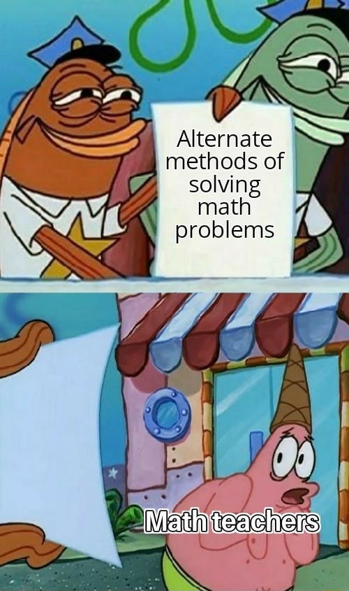 Alternate SS methods of I solving math problems - iFunny