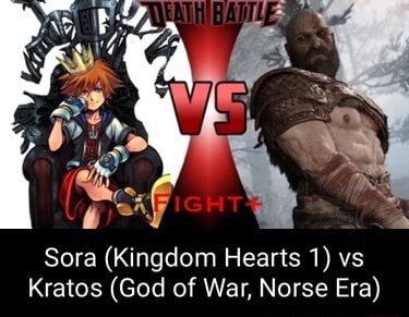 Sora (Kingdom Hearts 1) vs Kratos (God of War, Norse Era) - iFunny