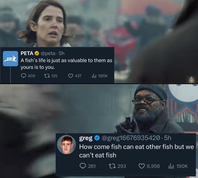 Gottem - PETA @ @peta- Sh A fish's life is just as valuable to them as ...