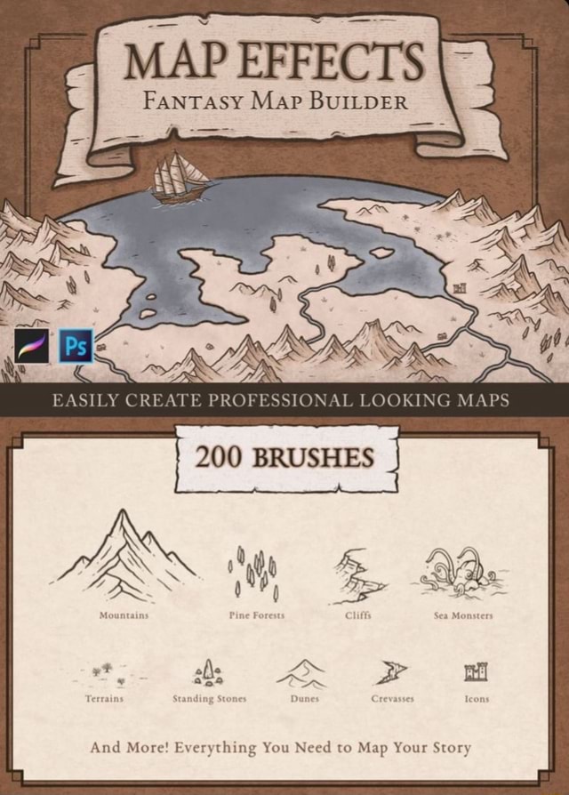 MAP EFFECTS Fantasy Map BuILDER And More! Everything You Need to Map ...