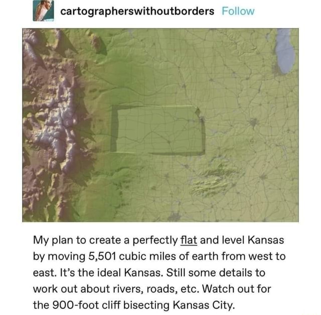 Cartographerswithoutborders Follow My plan to create a perfectly flat ...