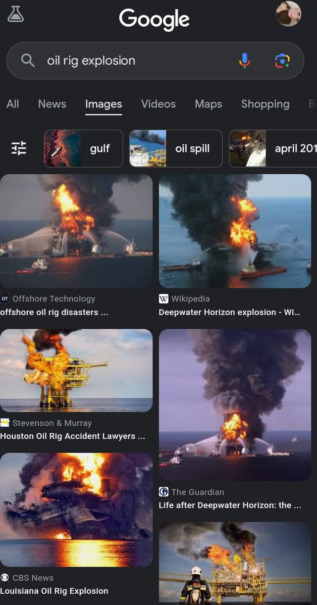 & Google oil rig explosion All News Images Videos Maps Shopping gu oil ...