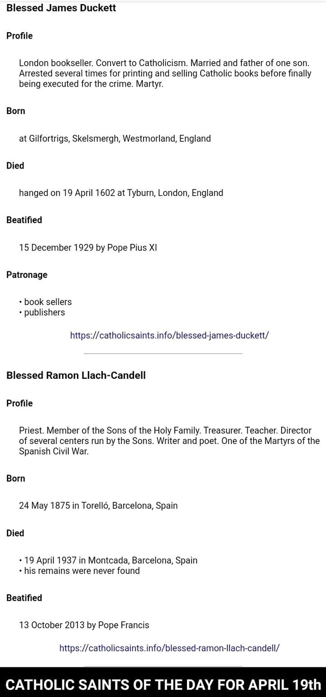 Blessed James Duckett Profile London bookseller. Convert to Catholicism ...