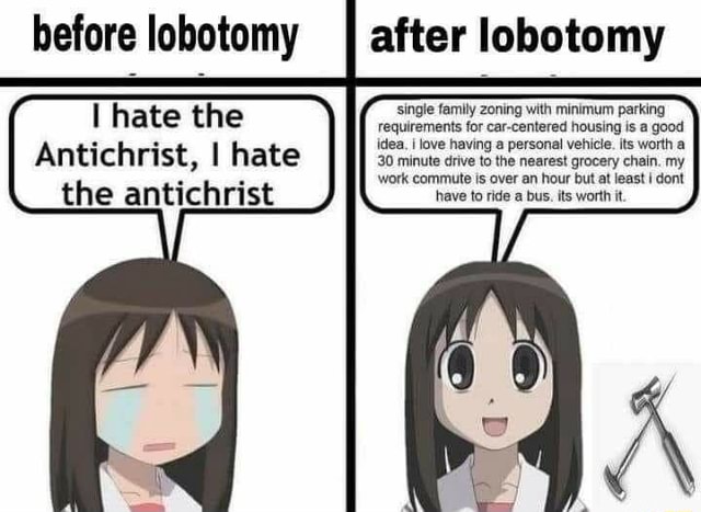 Before lobotomy I after lobotomy single family zoning with minimum ...