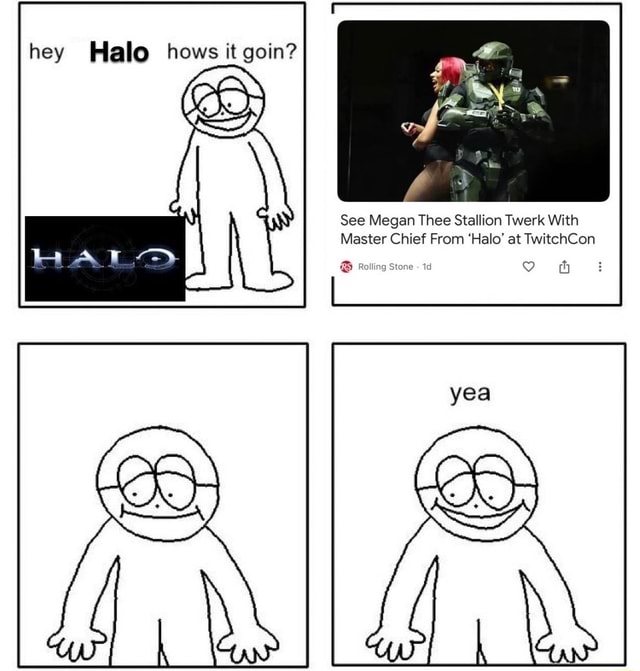 Hey Halo hows it goin? See Megan Thee Stallion Twerk With Master Chief ...