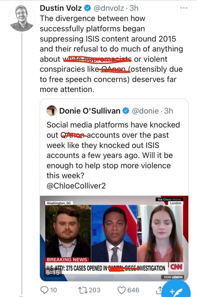 Dustin Volz @ @dnvolz- The divergence between how successfully ...