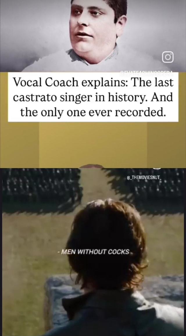 Vocal Coach explains: The last castrato singer in history. And the only ...