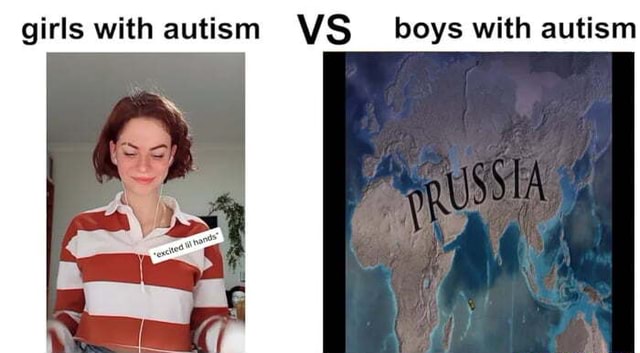 Girls with autism VS boys with autism - iFunny