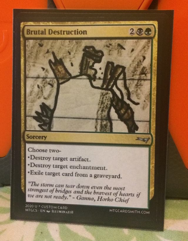 Choose two- Destroy target artifact. *Destroy target enchantment ...