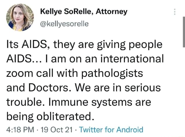 Kellye SoRelle Attorney Its AIDS They Are Giving People AIDS Am On kellye-sorelle-attorney-its-aids-they-are-giving-people-aids-am-on