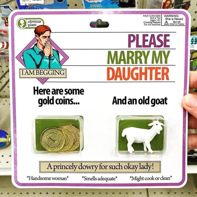 MARRY MY TAMBEGGING Here are some gold coins... And an old goat A ...