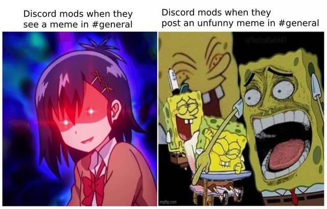 Discord mods when they Discord mods when they see a meme in #general ...
