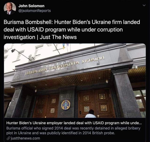 Burisma Bombshell: Hunter Biden's Ukraine firm landed deal with USAID ...