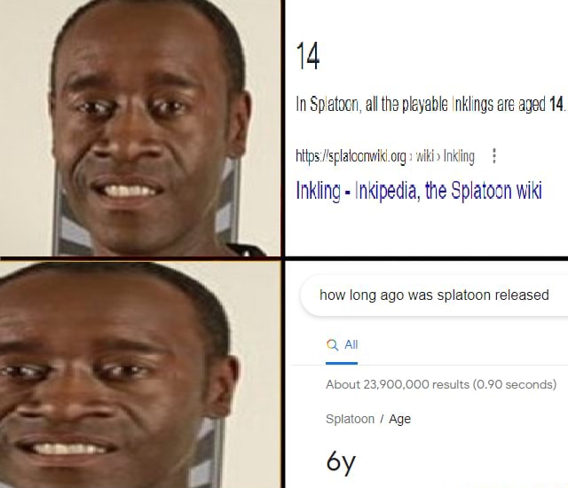 14 In Splatoon, all the playable Inklings are aged 14 bits: splalcri og ...