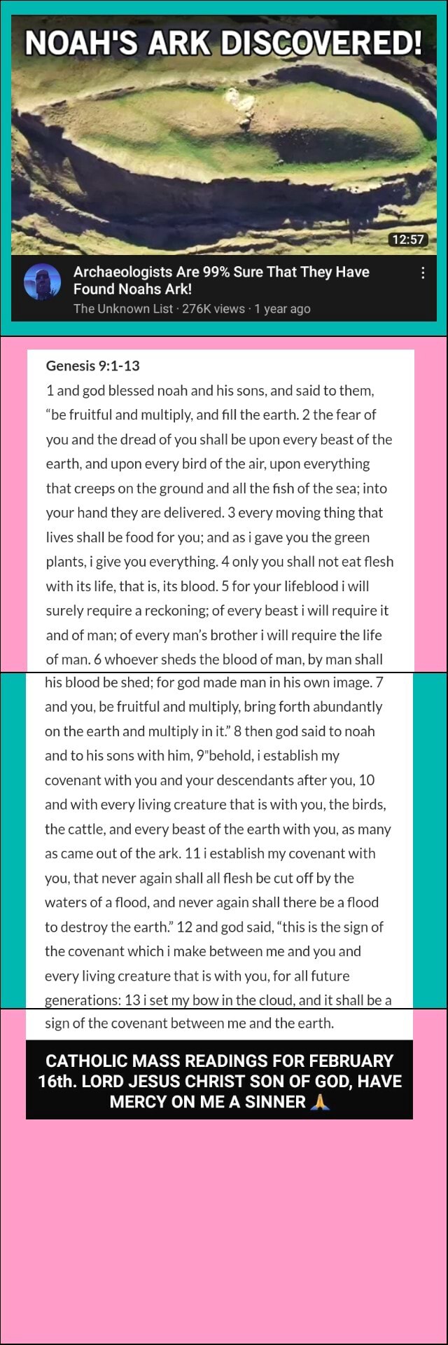 NOAH'S ARK DISCOVERED! Archaeologists Are 99% Sure That They Have Found ...