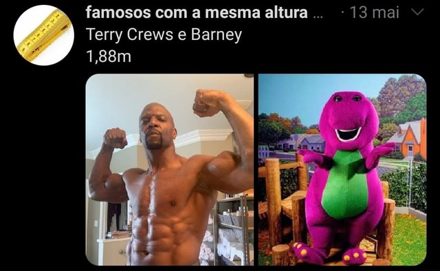 Terry Crews e Barney - iFunny