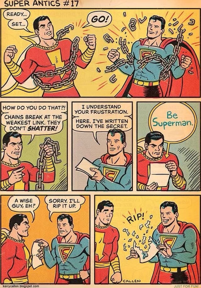 SUPER ANTICS #17 I UNDERSTAND I YOUR FRUSTRATION. HERE. I'VE WRITTEN ...