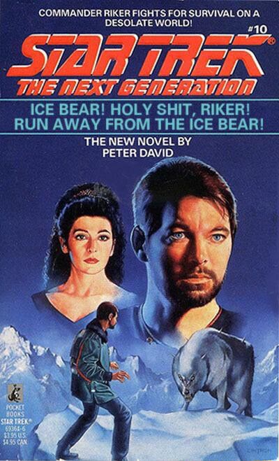 COMMANDER RIKER FIGHTS FOR SURVIVAL ON A. DESOLATE WORLD! IF EXT ...