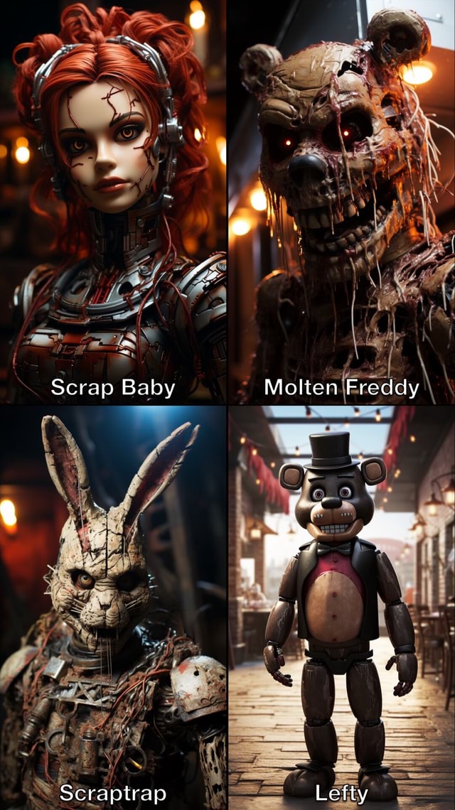 Scrap Baby Scraptrap Molten Freddy Lefty - iFunny