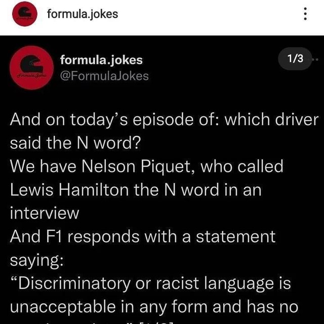 Formula.jokes formula.jokes And on today's episode of: which driver ...