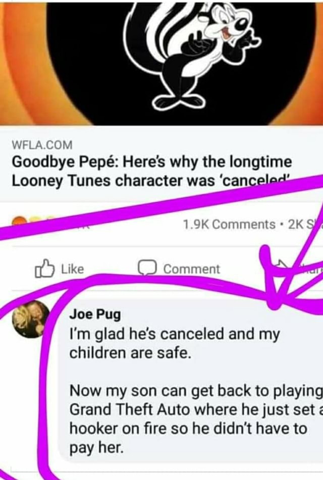 AA COM Goodbye Pepe: Here's why the longtime Looney Tunes character was ...