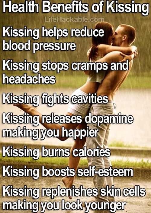Health Benefits of Kissing LiteHackable Kissing helps reduce blood ...