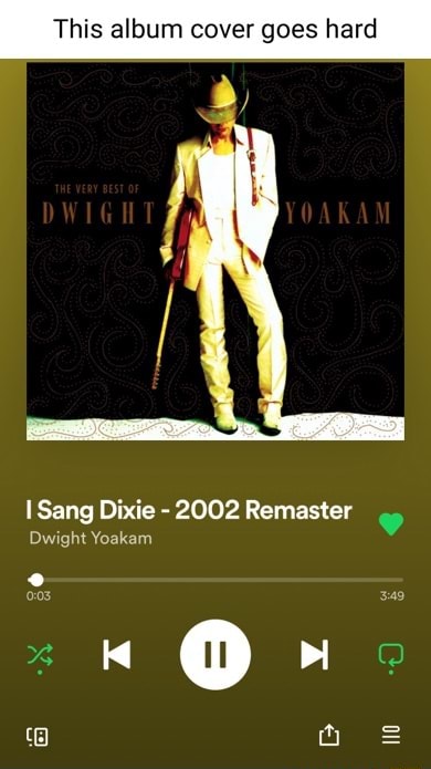 This album cover goes hard I Sang Dixie - 2002 Remaster ag Dwight ...
