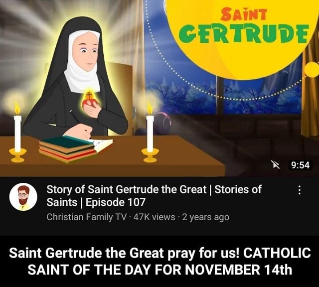 Story of Saint Gertrude the Great I Stories of Saints I Episode 107 ...