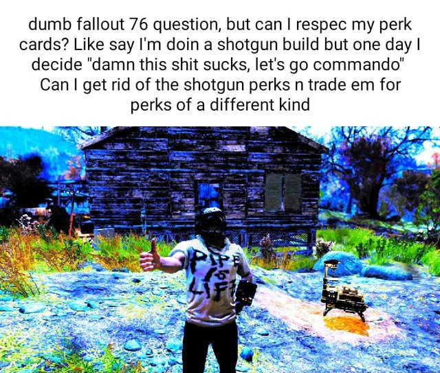 Dumb fallout 76 question, but can I respec my perk cards? Like say I'm ...