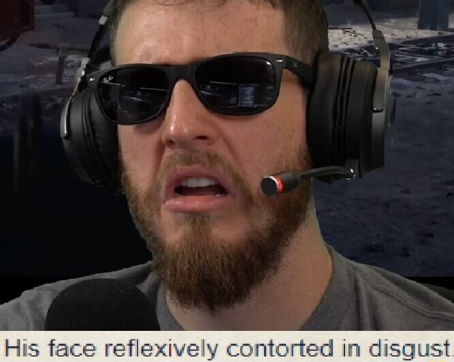 Its face reflexively contorted im disgust. - iFunny