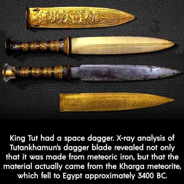 King Tut had a space dagger. X-ray analysis of Tutankhamun's dagger ...