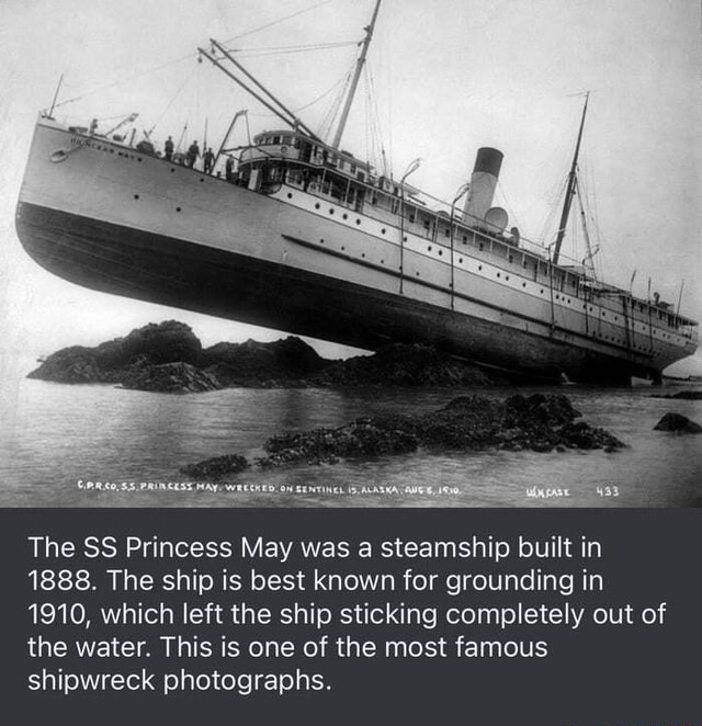 The SS Princess May was steamship built in 1888. The ship is best known ...