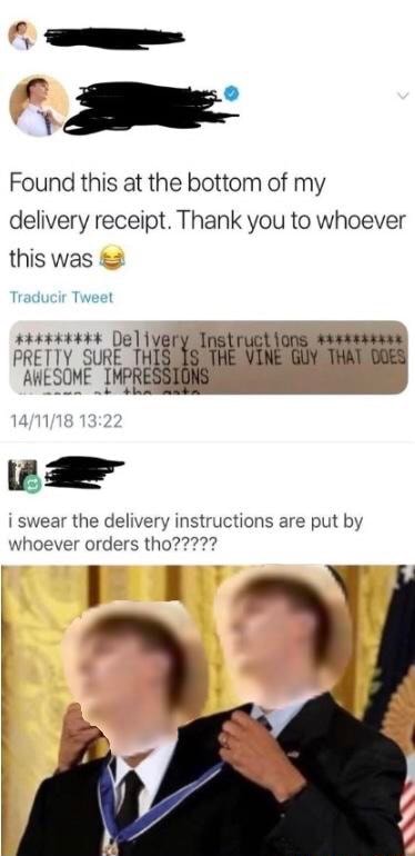 Found this at the bottom of my delivery receipt. Thank you to whoever ...