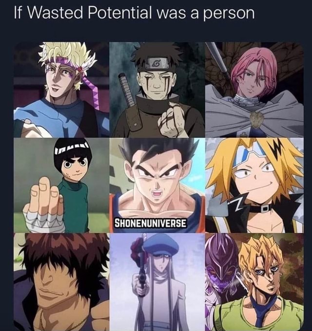 If Wasted Potential was a person UN RSE - iFunny