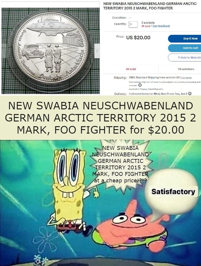 NEW SWABIA NEUSCHWABENLAND GERMAN ARCTIC TERRITORY 2015 2 MARK, FOO ...