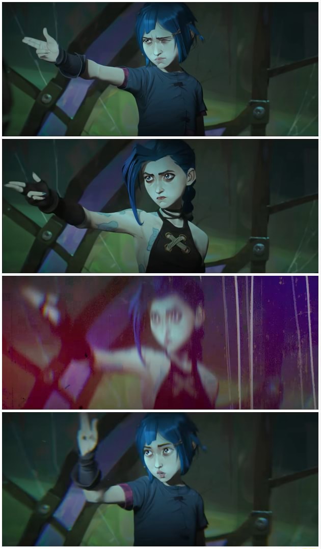 First forshadowing of Jinx in "Enemy" music video - iFunny