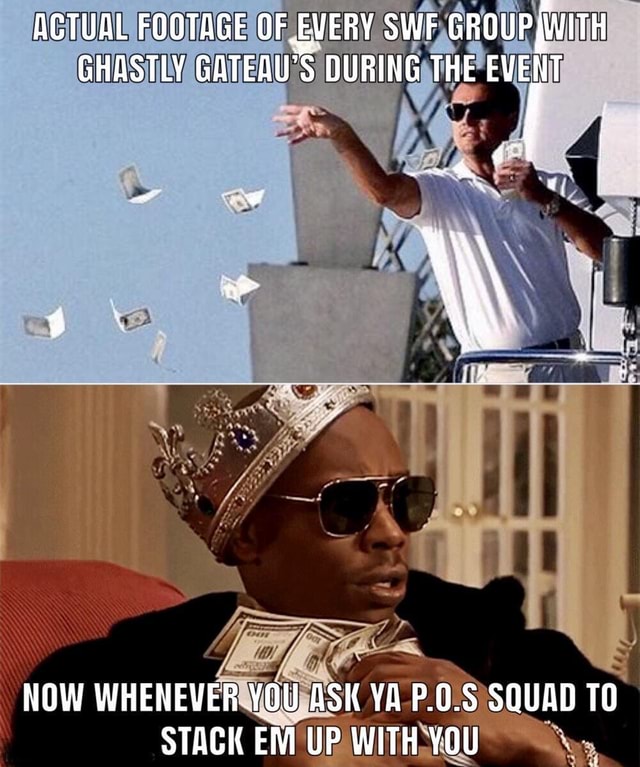 ACTUAL FOOTAGE OF EVERY SWF GROUP IWITH GHASTLY GATEAU'S DURING THE ...