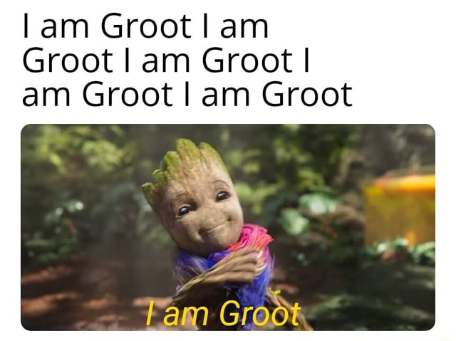 Am Groot lam Groot I am Groot I aim Groot am Groot - iFunny
