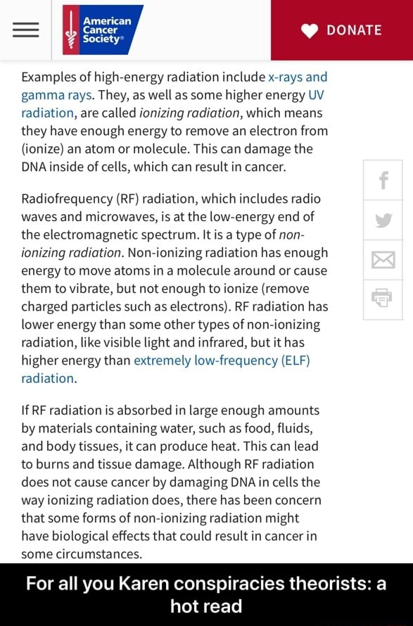 Examples of high-energy radiation include x-rays and gamma rays. They ...