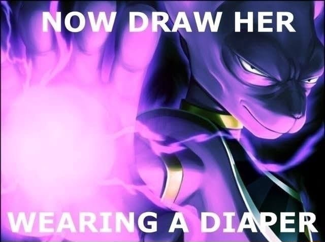 NOW DRAW HER WEARING A DIAPER - iFunny