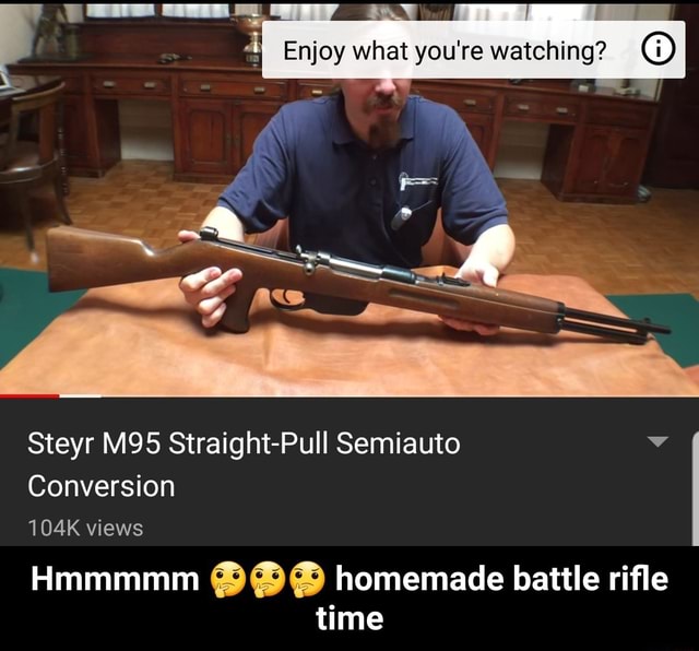 Steyr M95 Straight-Pull Semiauto V Conversion Hmmmmm $$$ homemade ...
