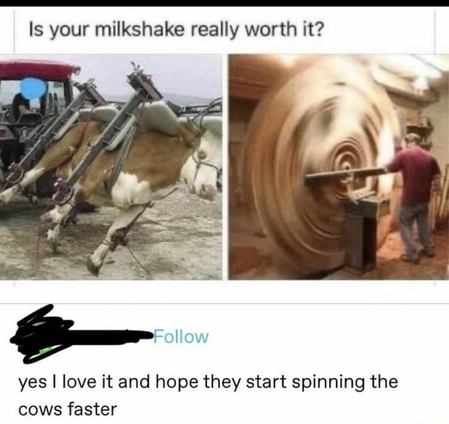 Is your milkshake really worth it? Follow yes I love it and hope they ...