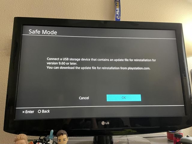 Safe Mode Connect a USB storage device that contains an update file for ...