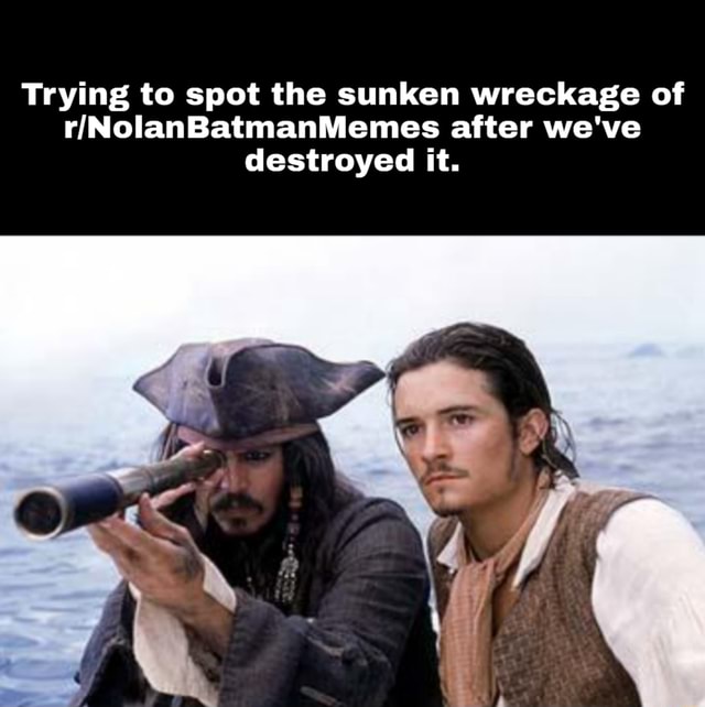 Trying to spot the sunken wreckage of after we've destroyed it. - iFunny