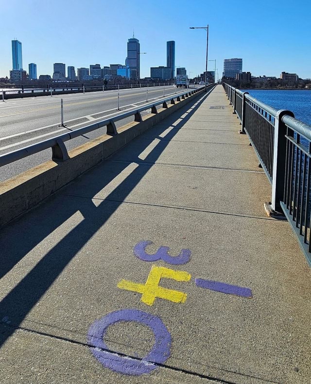 MIT alumnus Oliver Smoot lay down repeatedly on the Mass Ave Bridge in ...
