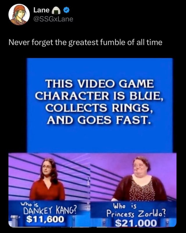 Never forget the greatest fumble of all time THIS VIDEO GAME CHARACTER ...